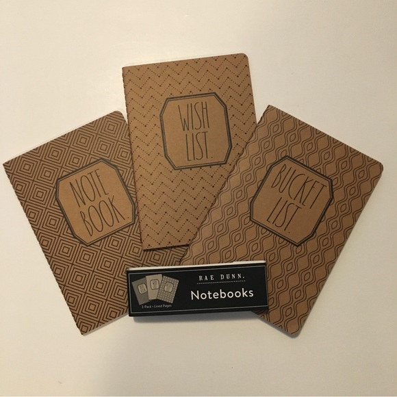 Rae Dunn | Office | New Rae Dunn Trio Desktop Notebook Set 8 Lined ...